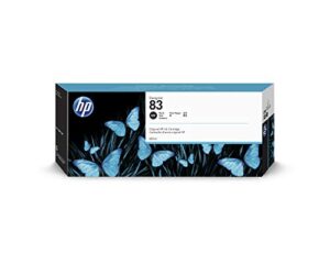 hp 83 c4940a uv ink cartridge for designjet 5000 series, 680ml, black