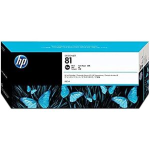 hp 81 c4930a ink cartridge for designjet 5000 series, 680ml, black