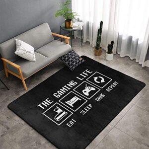 the gaming life area rugs, bedroom living room kitchen mat, non-slip floor mat doormats nursery rugs, children play throw rugs carpet yoga mat