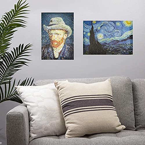 Vincent Van Gogh Art Posters for Wall Decor, Office, Dorm (13x19 in, 20 Pack)