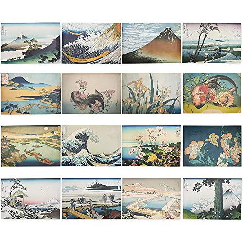 The Gifted Stationery Katsushika Hokusai Posters (13 x 19 In, 20 Pack)