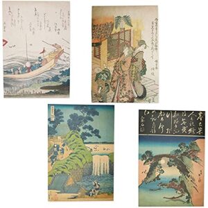 The Gifted Stationery Katsushika Hokusai Posters (13 x 19 In, 20 Pack)