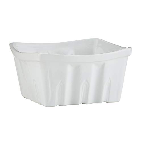 47th & Main Porcelain Berry Basket, Large, White