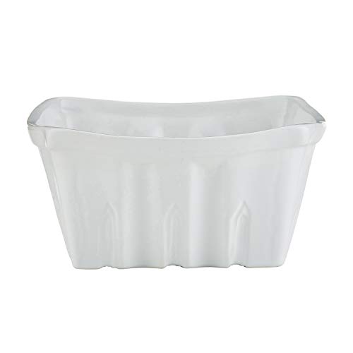 47th & Main Porcelain Berry Basket, Large, White