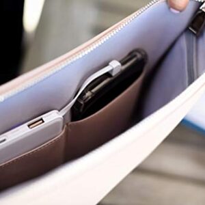 Commuter Clutch - All in One Travel & Everyday Clutch Handbag that Charges Your Phone - Great For Travel & Everyday Use (Blush)