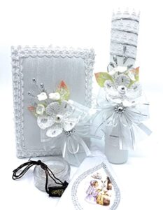 first communion candle set for girl