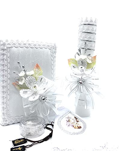 First Communion Candle Set for Girl