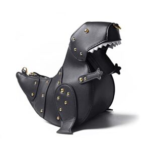 lui sui women dinosaur shape shoulder bag rivet chic purse whale animal bags novelty crossbody bags for girls