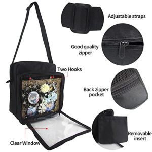 Ita Bag Crossbody Itabags Shoulder Bag Purse Anime Decorable Clear Bag(Black)