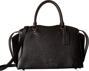 coach drew satchel black/gunmetal one size