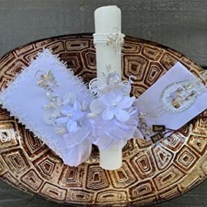 First Communion Candle Set for a Girl