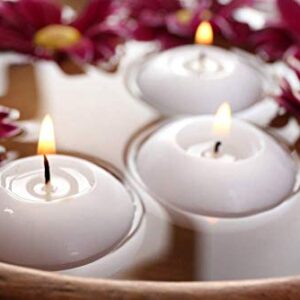 CandleNScent Unscented Floating Candles | 3 Inch - Fits in 3 Inch Vase and Above | White| Floats On Water | Pack of 3