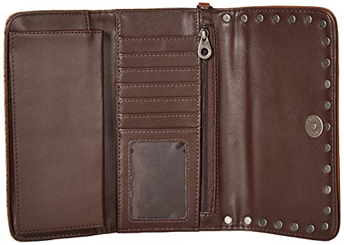 M&F Western Ariana Clutch Wallet Brown One Size