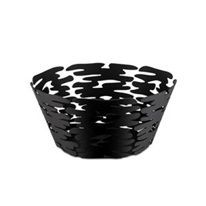 Alessi Barket Round Basket, Ø 21, black