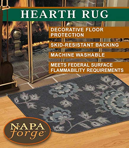 Pilgrim Home and Hearth Pilgrim Fireplace Hearth Rug, 35" x 22", Beautiful