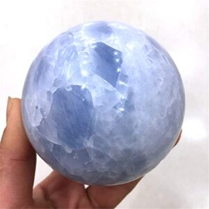 1pc 60mm - 70mm Natural Aquamarine Crystal Sphere Balls Beautiful Kyanite Crystal Ball for Decorative