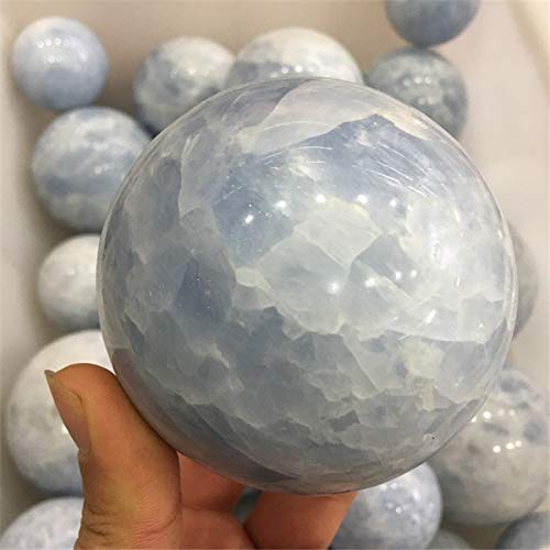 1pc 60mm - 70mm Natural Aquamarine Crystal Sphere Balls Beautiful Kyanite Crystal Ball for Decorative