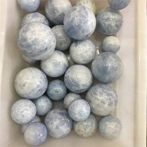 1pc 60mm - 70mm Natural Aquamarine Crystal Sphere Balls Beautiful Kyanite Crystal Ball for Decorative