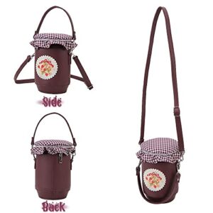 ENJOININ Novelty Jam Bottle Shaped Crossbody Bag for Women Purses and Handbags Girls Shoulder Bag