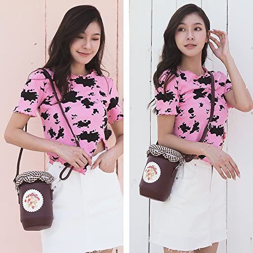 ENJOININ Novelty Jam Bottle Shaped Crossbody Bag for Women Purses and Handbags Girls Shoulder Bag