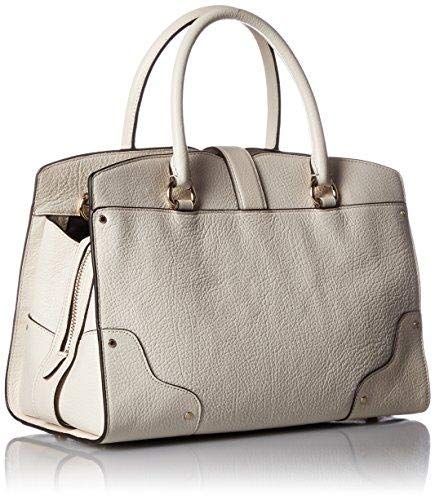 Coach Crossgrain Leather Mercer Satchel Purse - #F37167 - Chalk