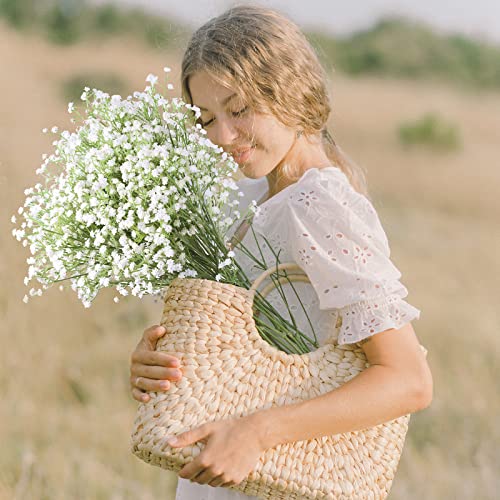 LYLYFAN 12 Pcs Babys Breath Artificial Flowers, Gypsophila Real Touch Flowers for Wedding Party Home Garden Decoration