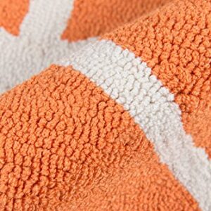 Novogratz by Momeni Cucina Orange Round Kitchen Mat 3' x 3'