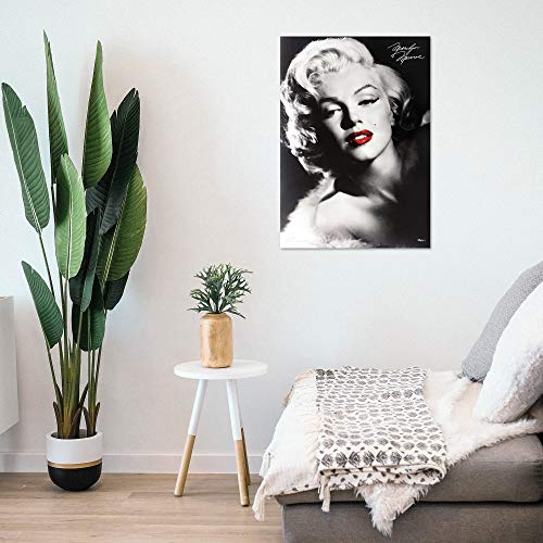 MIGHTYPRINT Marilyn Monroe – Red Lips – Durable 17” x 24" Wall Art – NOT Made of Paper – Officially Licensed Collectible