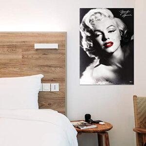 MIGHTYPRINT Marilyn Monroe – Red Lips – Durable 17” x 24" Wall Art – NOT Made of Paper – Officially Licensed Collectible