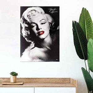 MIGHTYPRINT Marilyn Monroe – Red Lips – Durable 17” x 24" Wall Art – NOT Made of Paper – Officially Licensed Collectible