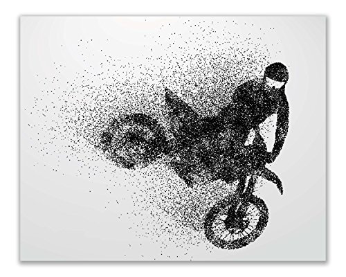 Motocross Wall Art Prints - Set of 4 (8x10) Unframed Motocross Posters - Motocross Room Decor For Men Kids Teenagers - Motocross Poster Set For Bedroom Man Cave - Motocross Wall Decor - Motocross Posters for Wall, Brap