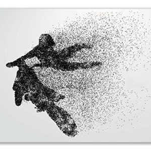 Motocross Wall Art Prints - Set of 4 (8x10) Unframed Motocross Posters - Motocross Room Decor For Men Kids Teenagers - Motocross Poster Set For Bedroom Man Cave - Motocross Wall Decor - Motocross Posters for Wall, Brap