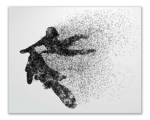 Motocross Wall Art Prints - Set of 4 (8x10) Unframed Motocross Posters - Motocross Room Decor For Men Kids Teenagers - Motocross Poster Set For Bedroom Man Cave - Motocross Wall Decor - Motocross Posters for Wall, Brap