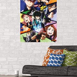 Trends International My Hero Academia-Faces Wall Poster, 22.375" x 34", Unframed Version, Bedroom