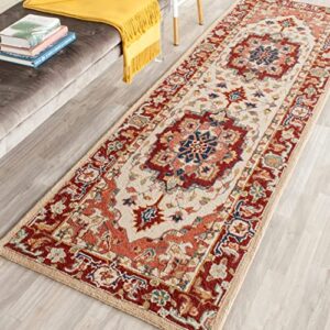 SAFAVIEH Chelsea Collection 3'9" x 5'9" Black / Natural HK709F Hand-Hooked French Country Wool Area Rug