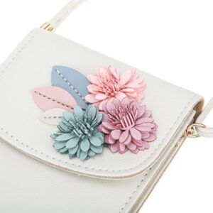 Fawziya Coin Purse Id Lanyard Flower Evening Bags And Clutches For Women Cell Phone Bags-Beige