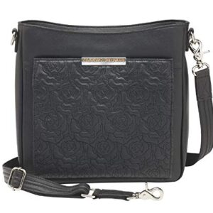 Gun Tote'n Mamas GTM Embroidered Lambskin Cross-Body Tactical Bag Accessories, Black