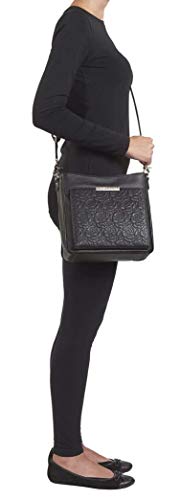 Gun Tote'n Mamas GTM Embroidered Lambskin Cross-Body Tactical Bag Accessories, Black