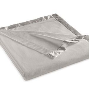 Martha Stewart Easy Care Soft Fleece Blanket (King, Gray)