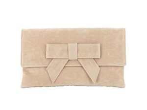 loni womens clutch bag purse faux suede strap cute small