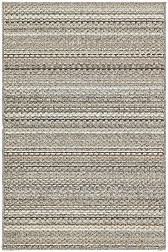 Garland Rug Carnival Stripe 7 ft. x 12 ft. Large Area Rug Random EarthTone