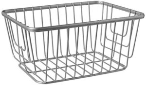 spectrum diversified ashley basket, small, satin nickel