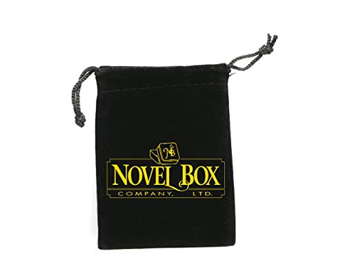 Novel Box® Made in USA Jewelry Gift Box in Black Kraft with Removable Cotton Pad 3X2.3X1 (Pack of 20) + Custom NB Pouch