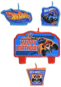 amscan hot wheels wild racer birthday candles, assorted sizes, multicolor