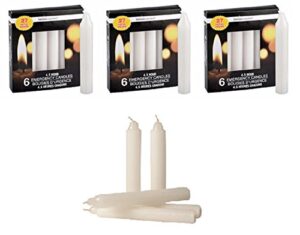 set of 18 long-burn emergency candles