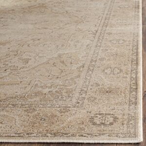 SAFAVIEH Vintage Collection 3'3" x 5'7" Stone VTG159 Oriental Traditional Distressed Premium Viscose Area Rug