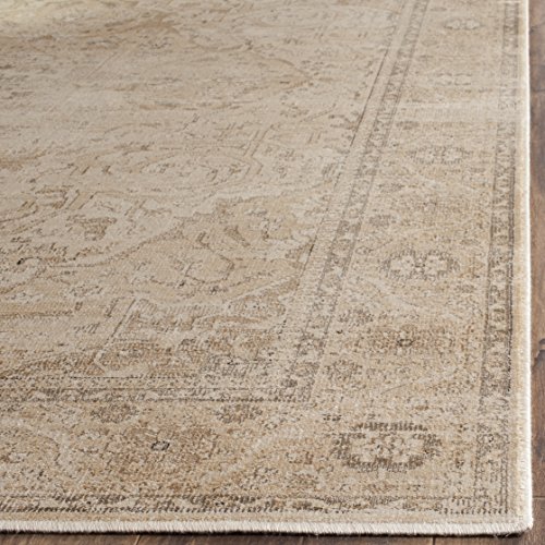 SAFAVIEH Vintage Collection 3'3" x 5'7" Stone VTG159 Oriental Traditional Distressed Premium Viscose Area Rug