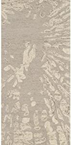 SAFAVIEH Bella Collection 2'3" x 6' Winter Taupe BEL656A Handmade Premium Wool Runner Rug