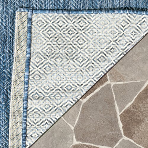 SAFAVIEH Courtyard Collection 2'3' x 8' Navy CY8520 Indoor/ Outdoor Patio Backyard Mudroom Runner Rug