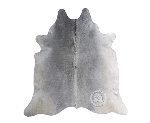 Genuine Grey Cowhide Rug XL 6 x 7-8 ft. 180 x 240 cm